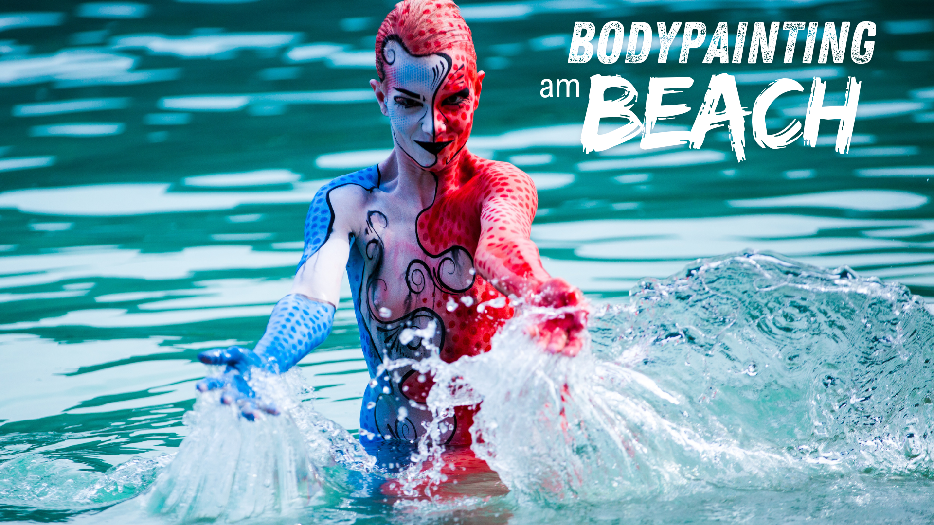 Color Frenzy At The Beach Club: The 1st Bodypainting Event On The Beach ...